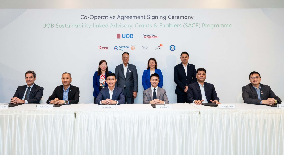 UOB and EnterpriseSG launch sustainability-linked advisory, grants and enablers programme for SMEs